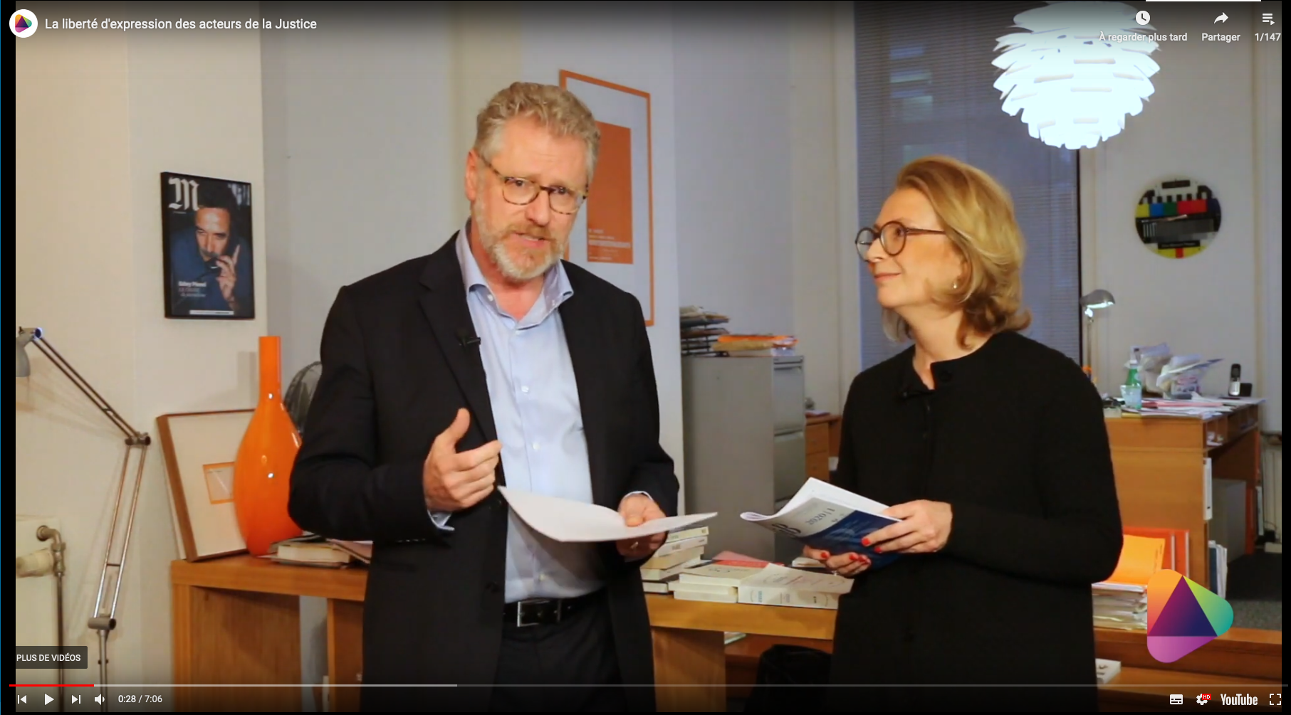 La liberté d'expression des acteurs de la Justice